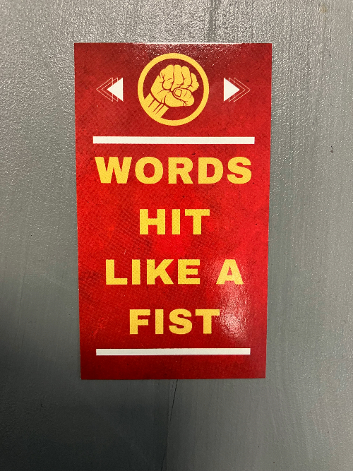 Words Hit Like A Fist - Milestone HCQU West Blog